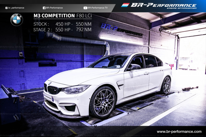 BMW M3 F80 LCI M3 Competition stage 2 - BR-Performance Paris ...